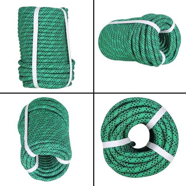 hostic 3/8 Inch 100 Feet Braided Rope 3520 LBS High Strength Polyester ...