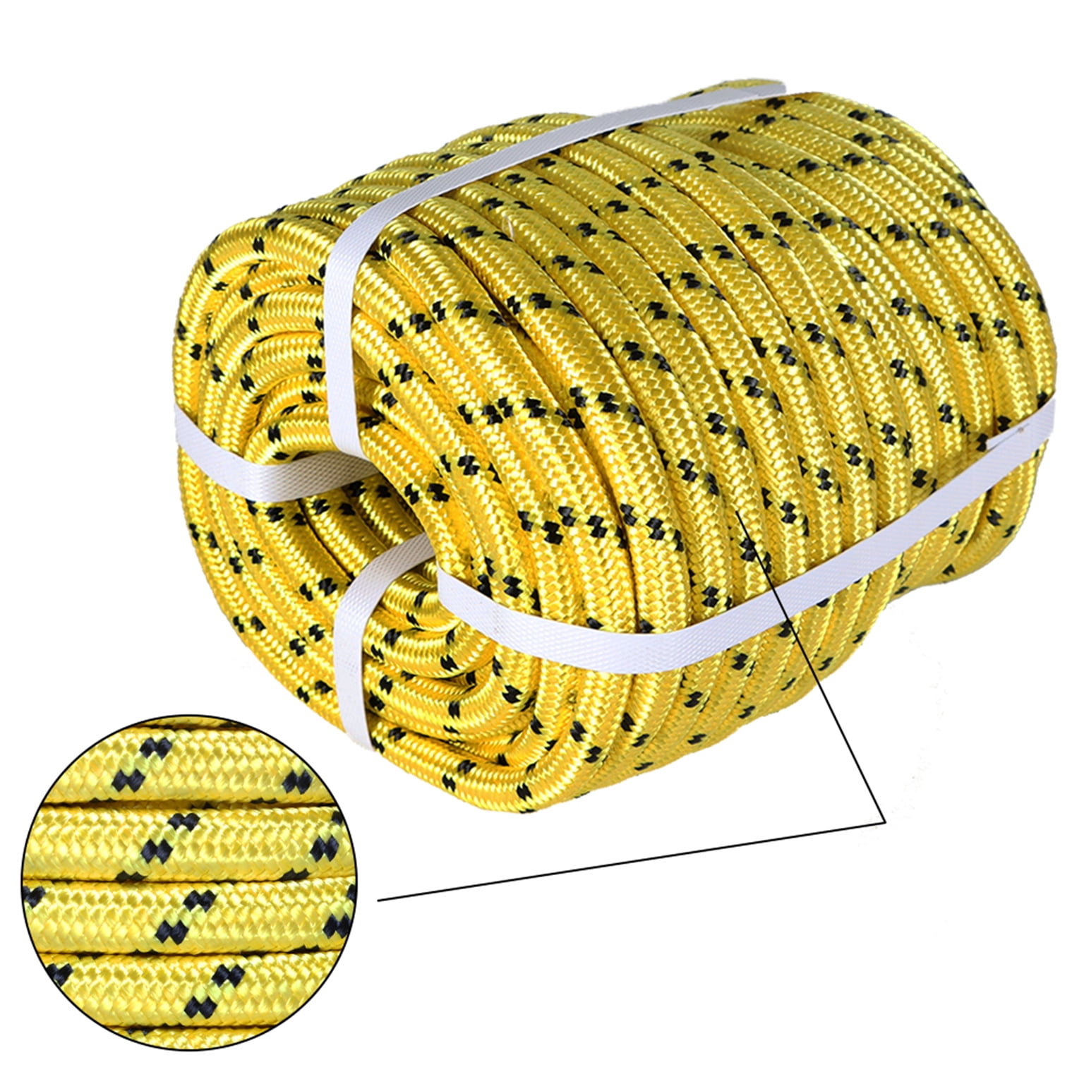 hostic Breaking Strength 6180lbs 1/2" Double Braid Marine Polyeste ...