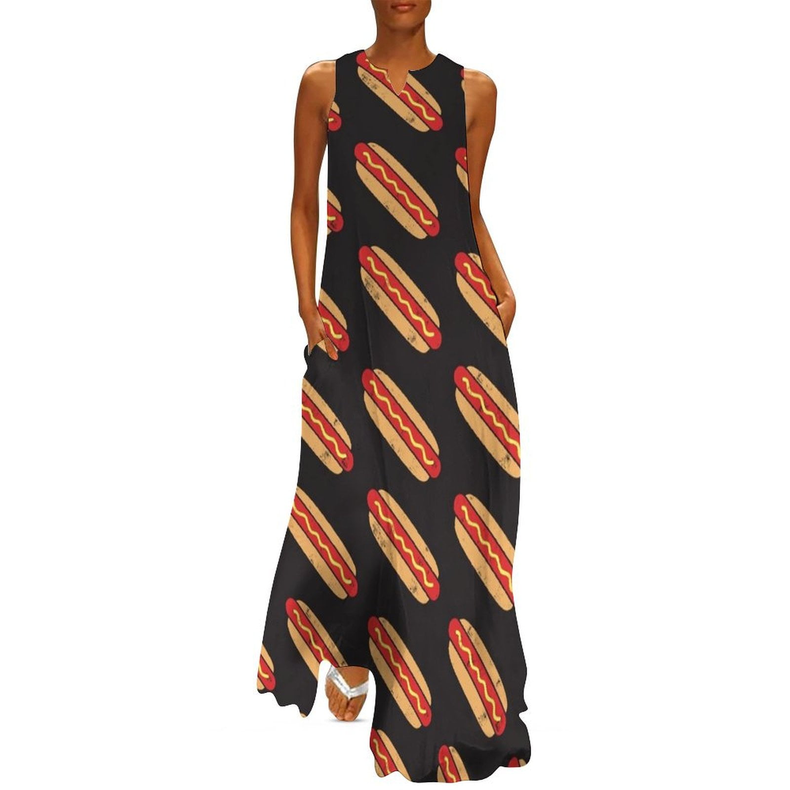 hot dogs - cookout - summer - foodie v2 Long Dress Women's summer skirt ...