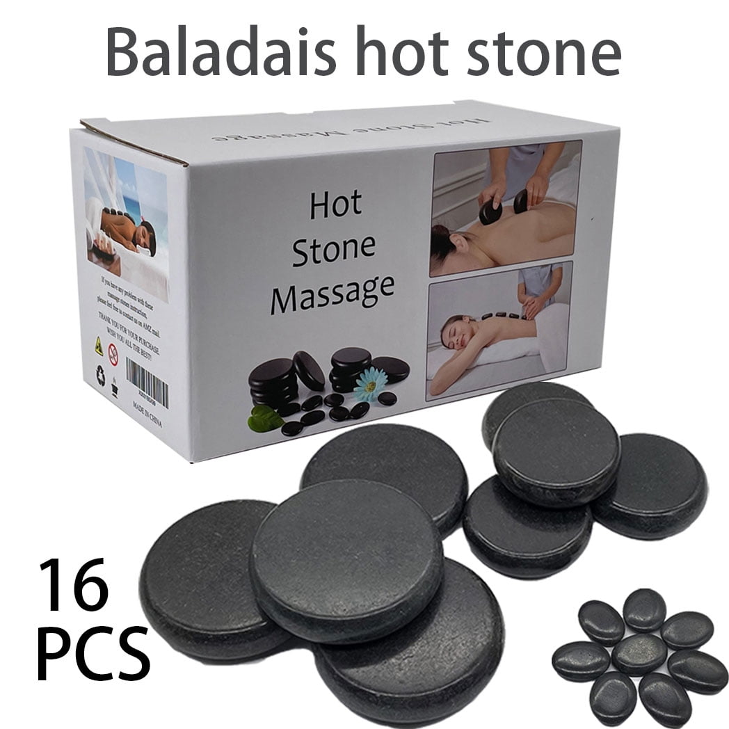Hot Stone Massage Kit Baladais Hot Stone Massage Kits 16 Pcs Professional Large Massage Stone