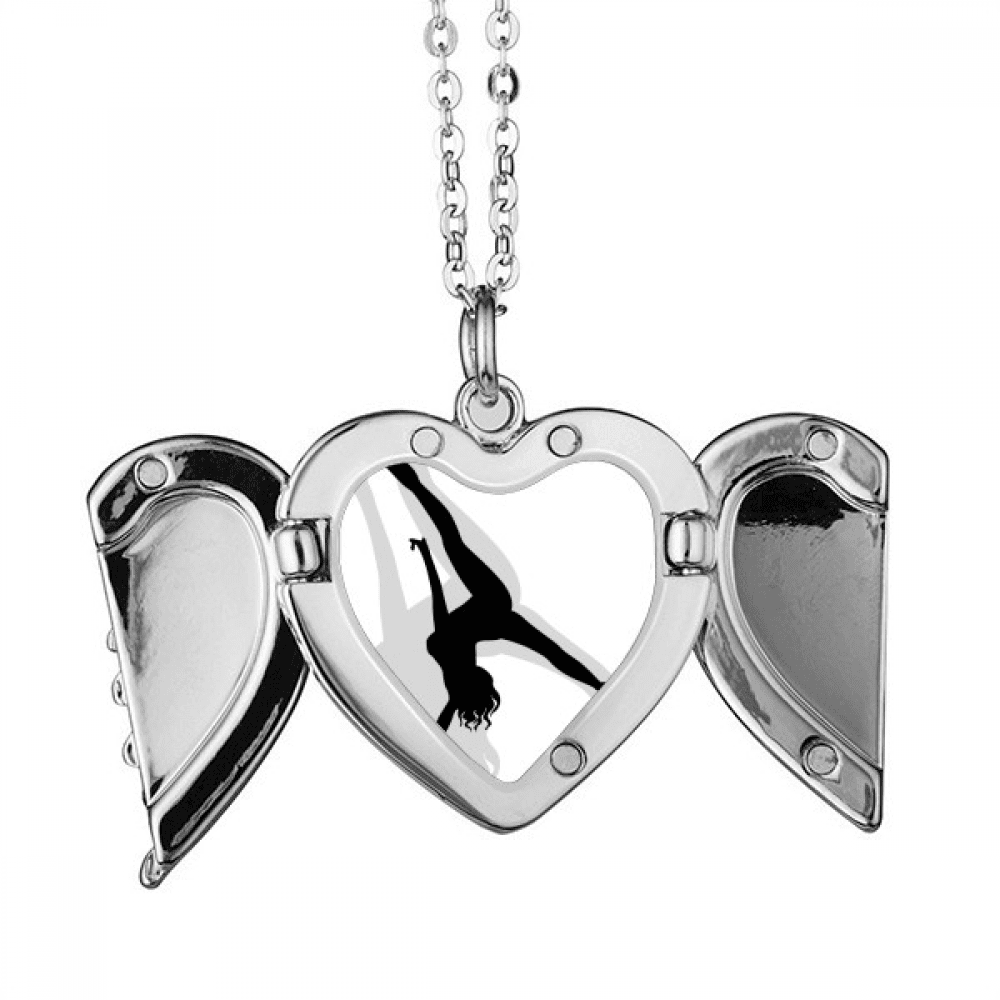 hot woman handstand dance angel wings necklpendant fashion - Walmart.com