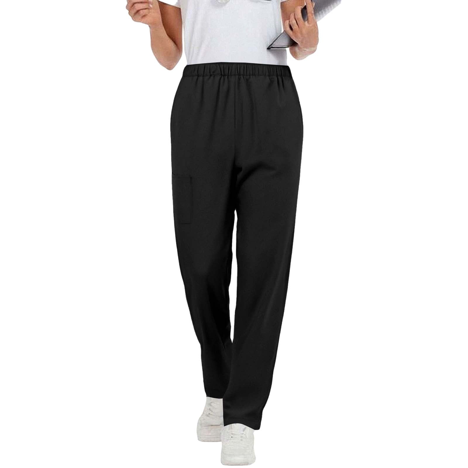 hotojiny Fall Women's Pants Elastic Waist Stretch Pull On Pants ...