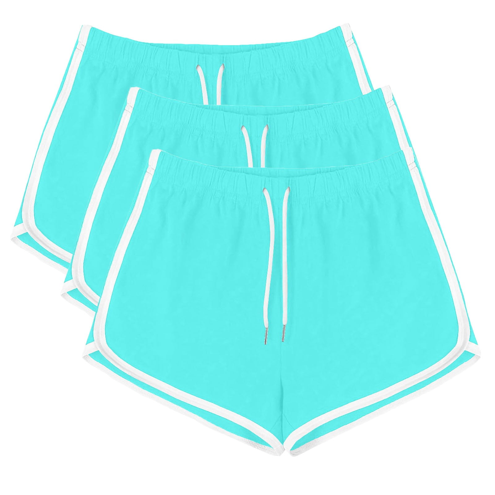 hotojiny 3 Pack Womens Yoga Shorts Casual Wide Leg Comfy Workout Shorts ...
