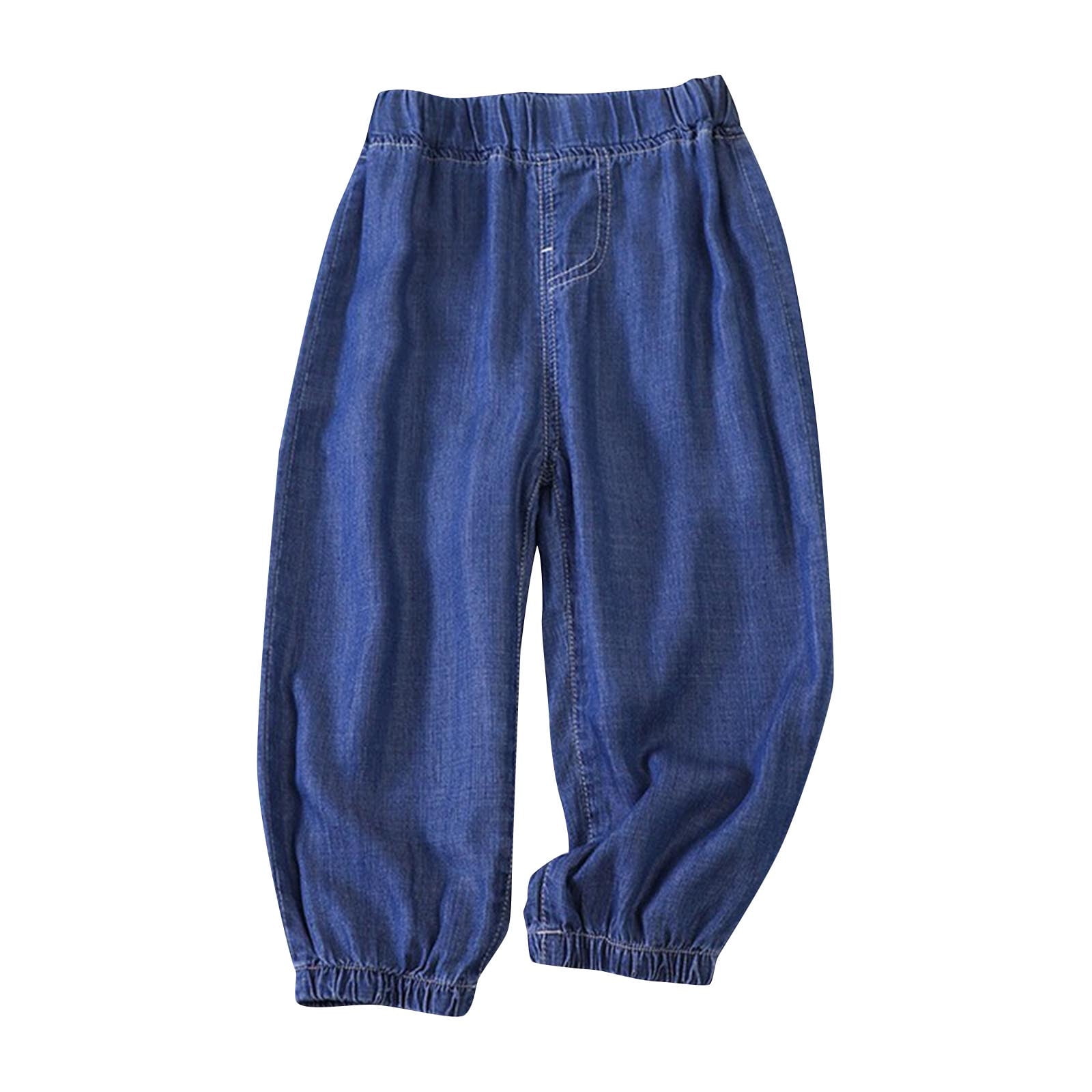 hotojiny Denim Pants for Children Boys Jean Look like Wide Leg Pants ...