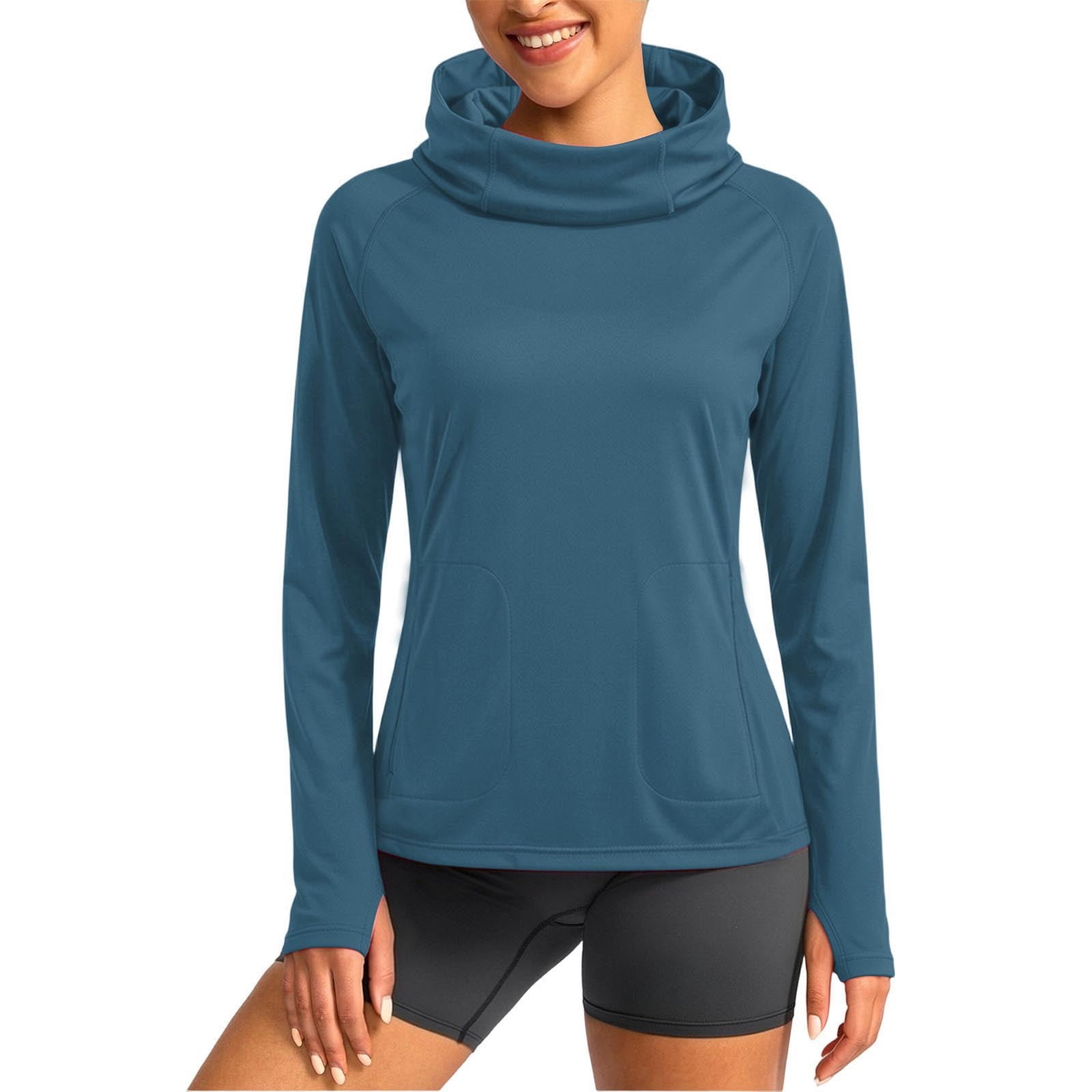 hotojiny Long Sleeve Shirts for Women UPF 50+ Sun Protection Hoodie ...