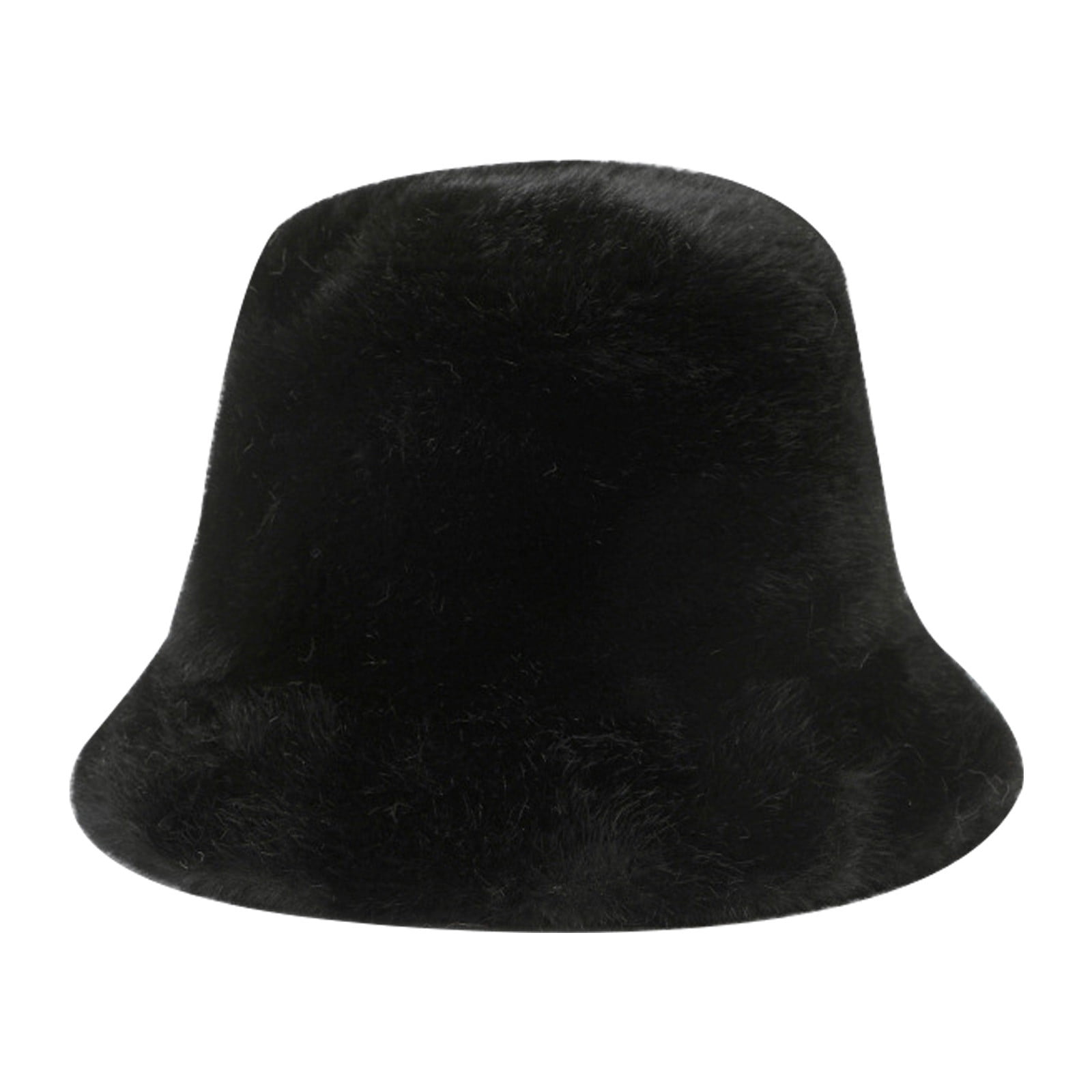 hotojiny Plush Brim Hat for Women Elegant Lounge Comfort Cozy Hat ...