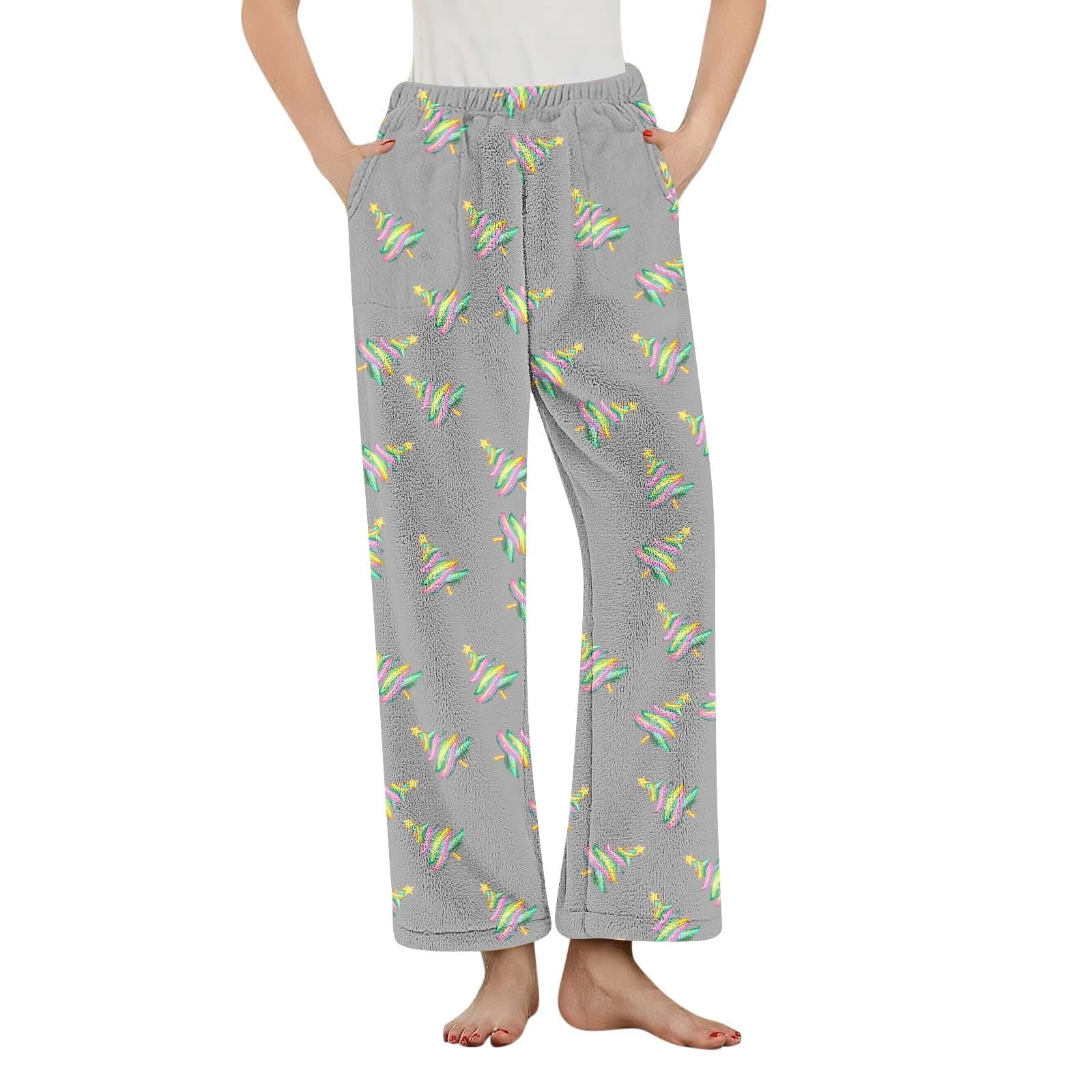 hotojiny Women Pajama Pants Christmas Outfit Winter Comfy Pj Bottom ...
