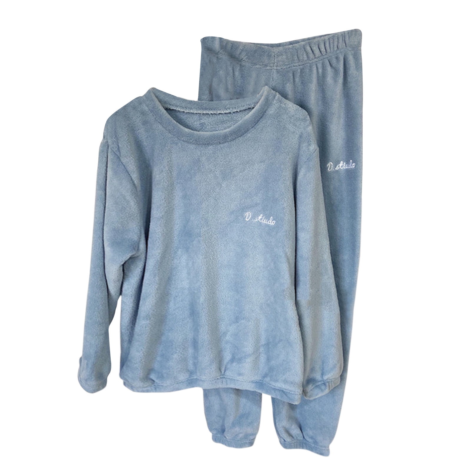 hotojiny Women's Fleece Pajama Sets 2 Piece Pjs Soft Cozy Fleece ...