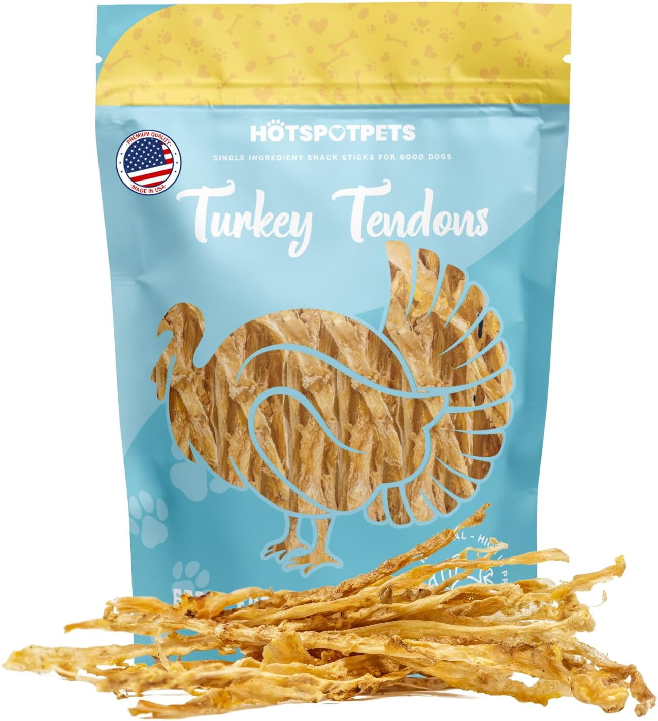 hotspot pets Turkey Tendons for Dogs, All Narural Made in The USA ...