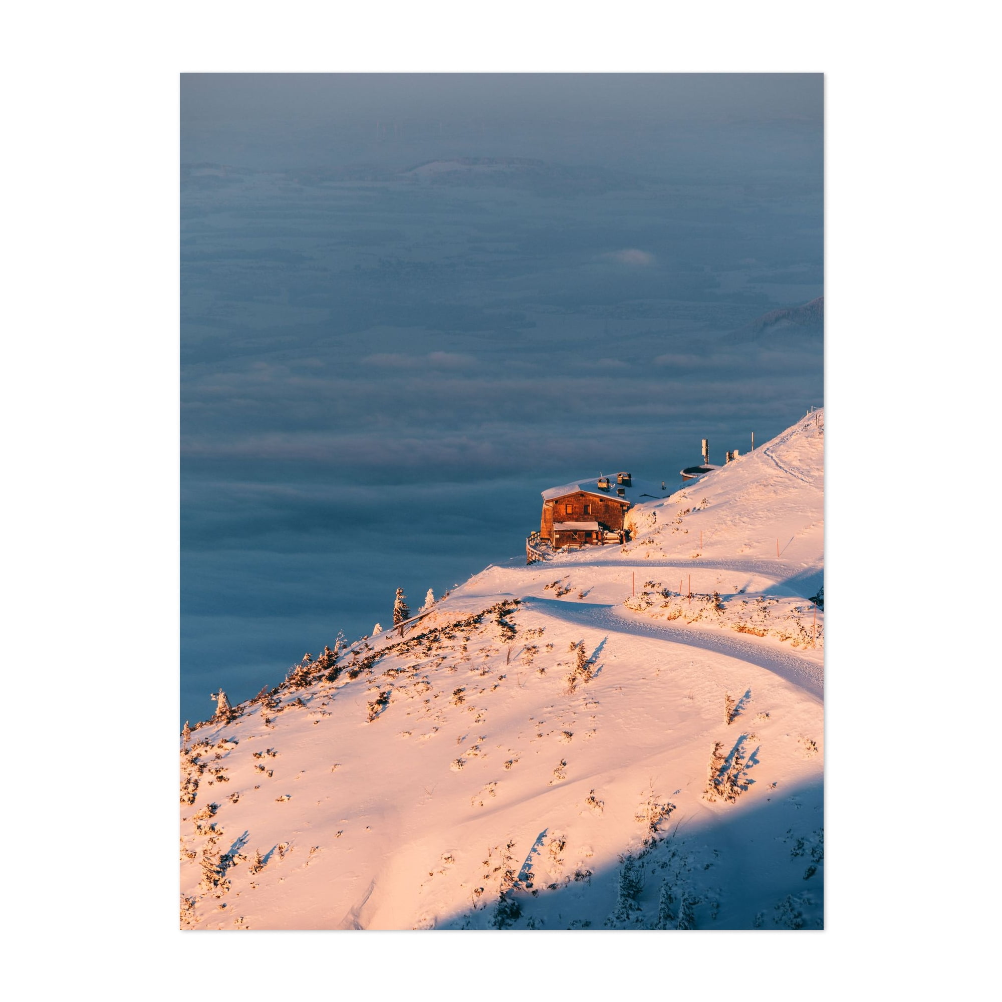 The house above the clouds - Bischofswiesener Forst Bayern Deutschland Photography Mountain Snow ...