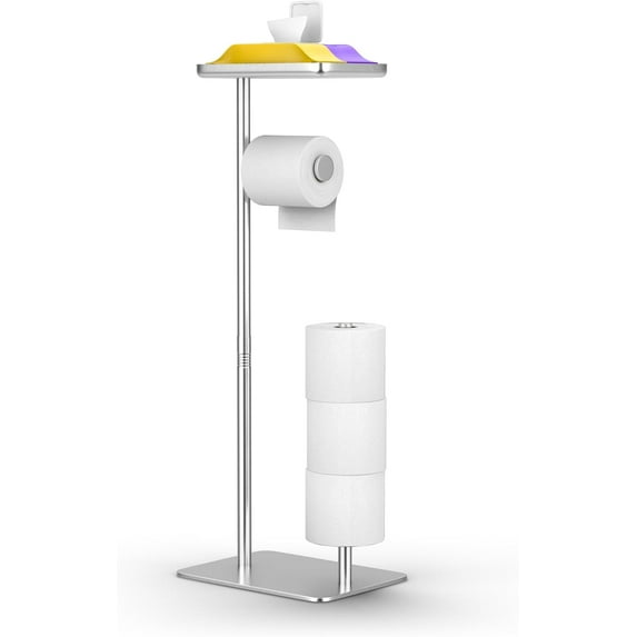 A house of tools Brushed Nickel Toilet Paper Holder Free Standing ...