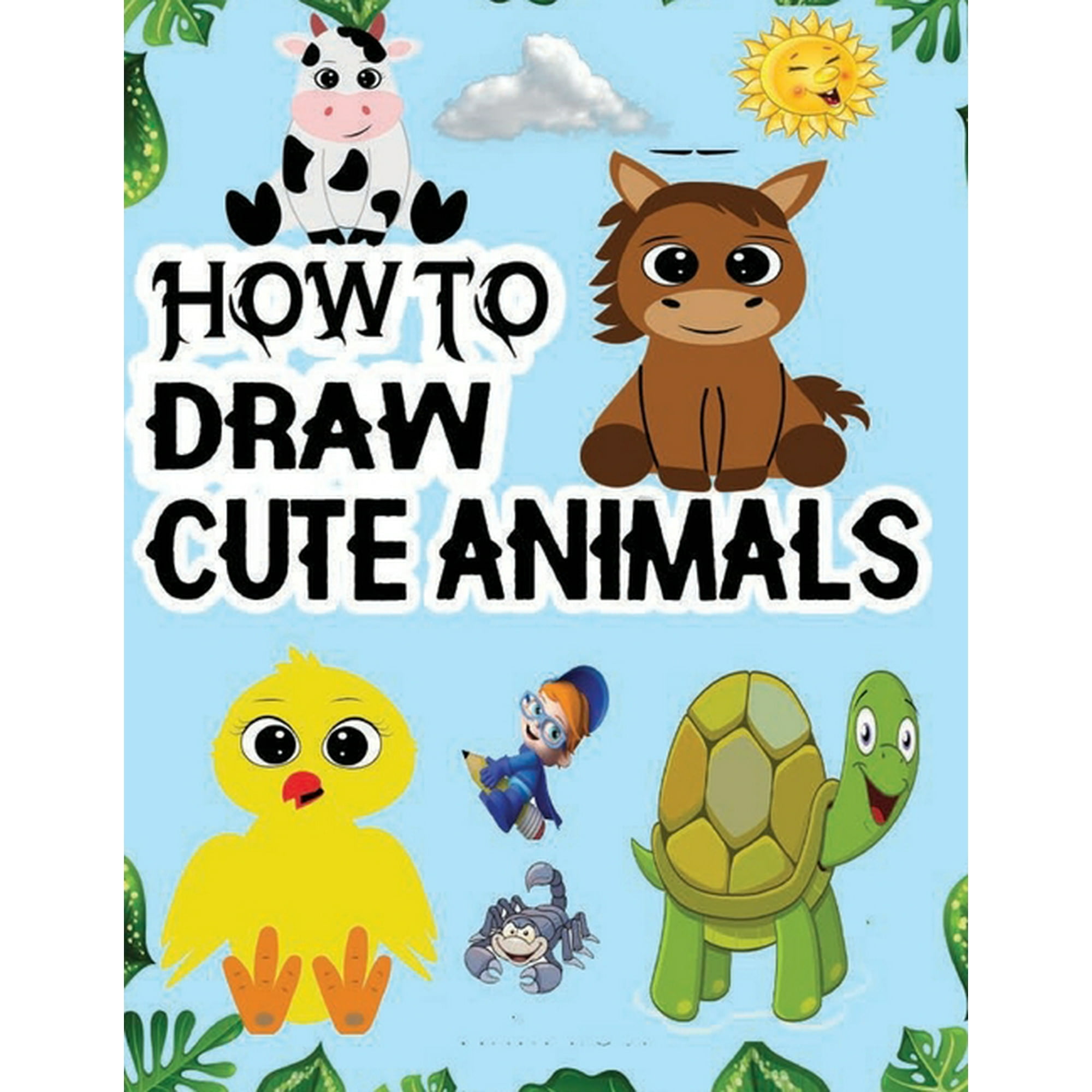 Cute Drawings Of Animals For Kids Step By Step