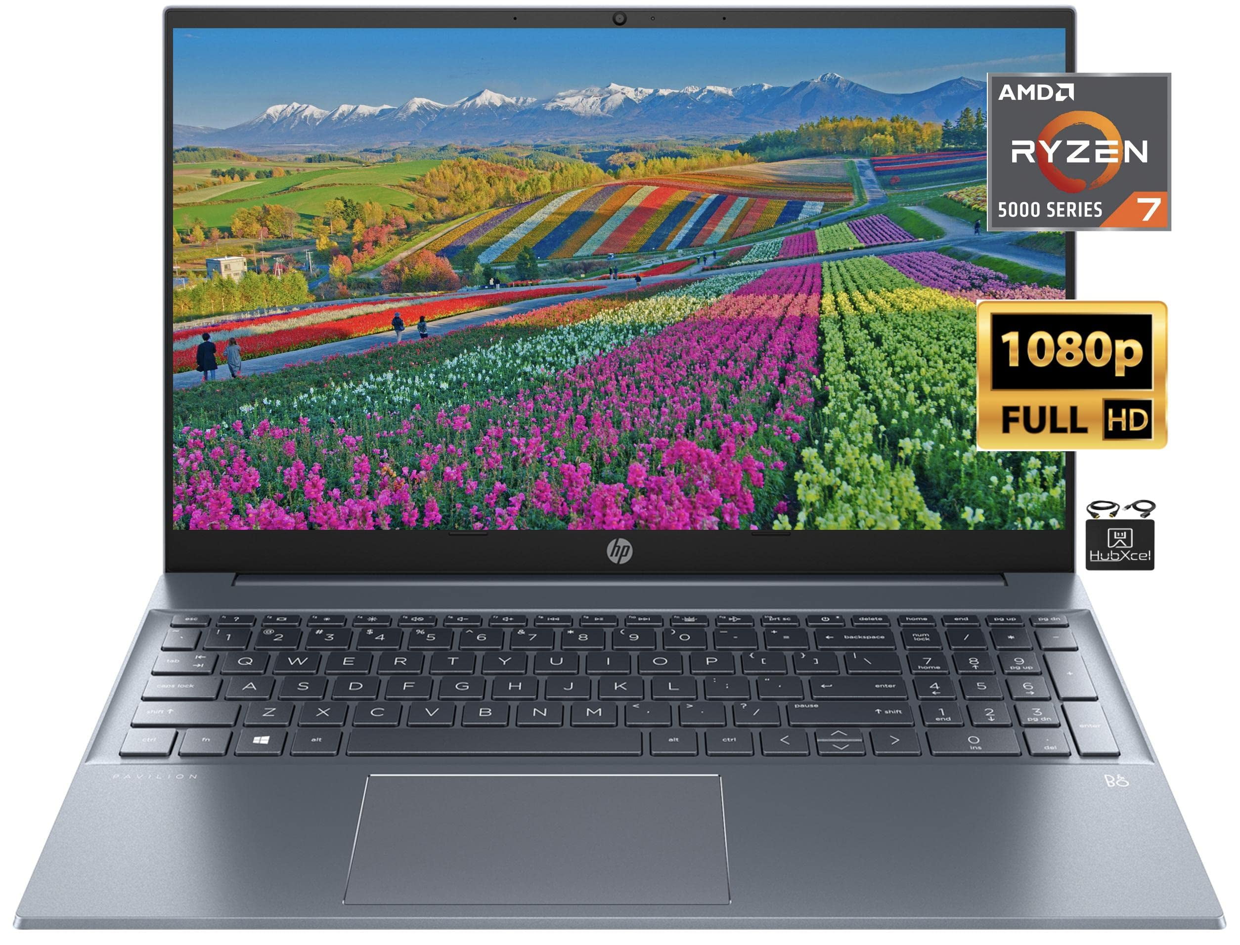 hp 2022 Flagship Pavilion 15.6"" FHD 1080P IPS Laptop, 8-Core AMD Ryzen ...