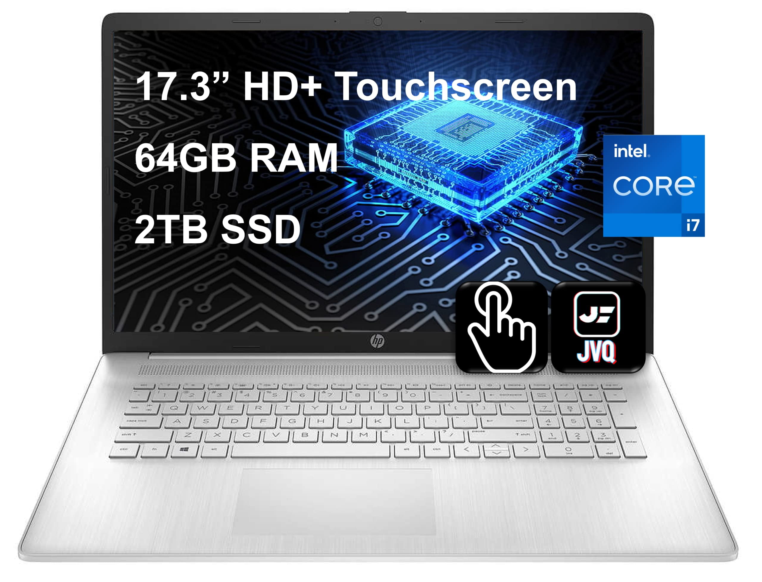 hp Newest Pavilion Laptop, 17.3" HD+ Touchscreen (1600 x 900), 12th Gen ...