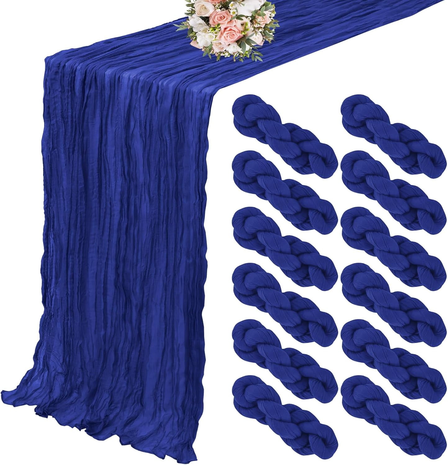 hsrhsgaga 12 Pack Cheesecloth Table Runner 20 x 120 inch Cheese Cloth ...