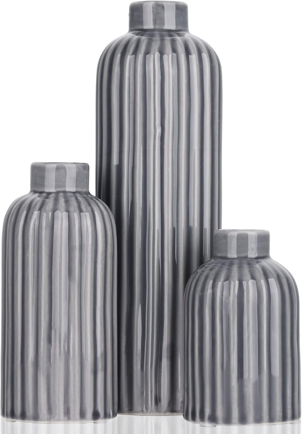vftybngy JKLCH LTKIF Ceramic Vase Set - 3 Small Vases Minimalist Decor ...