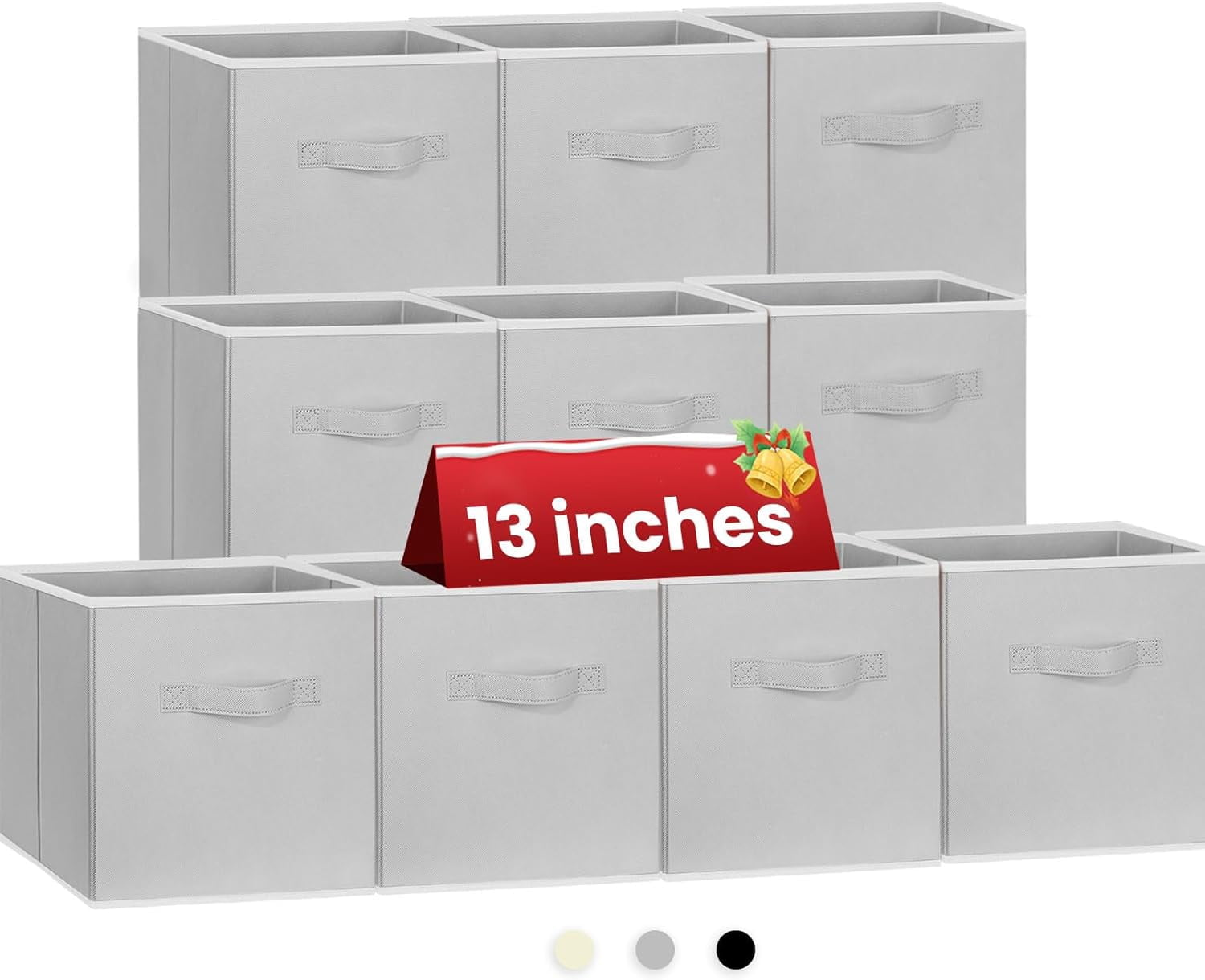 hsrhsgaga Storage Cubes 11 Inch Cube Storage Bins for Shelves Closet ...