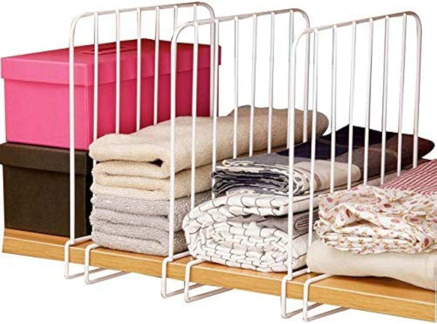 hsrhsgaga Vertical Closet Wood Shelf Divider- Only Need to Slide to ...