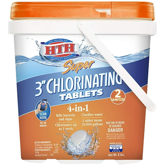 hth 3” Chlorine Tablets, 8 lbs - Walmart.com