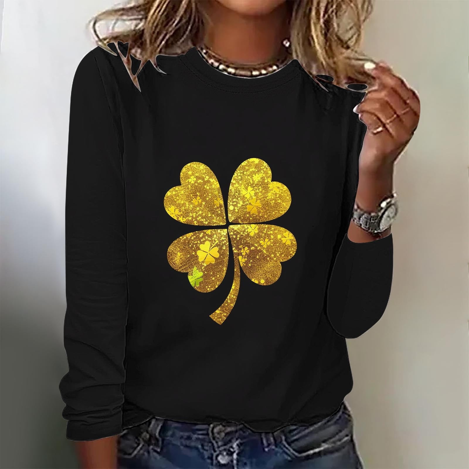 huaimei St. Patrick'S Day Sweatshirts for Women Casual Long Sleeve T ...