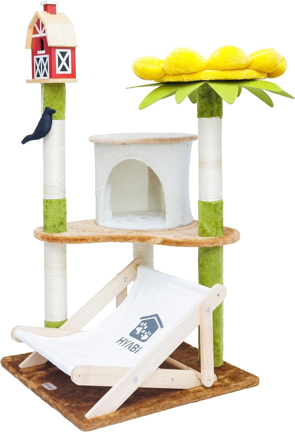 huangconghua Cat Tree Flower Tower Condo Climbing for Indoor Cats Multi ...