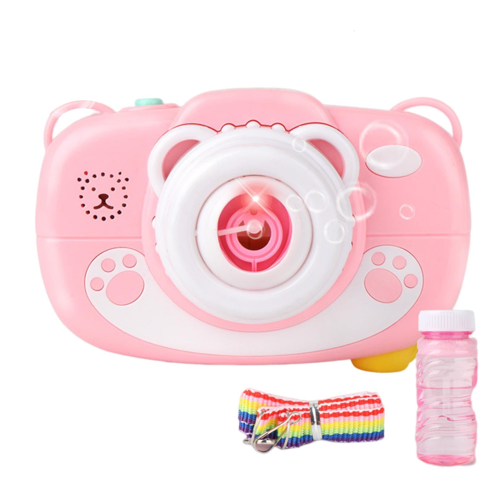 huanledash 100ml Bubble Machine Sound Effect with Light Hanging Pouch ...