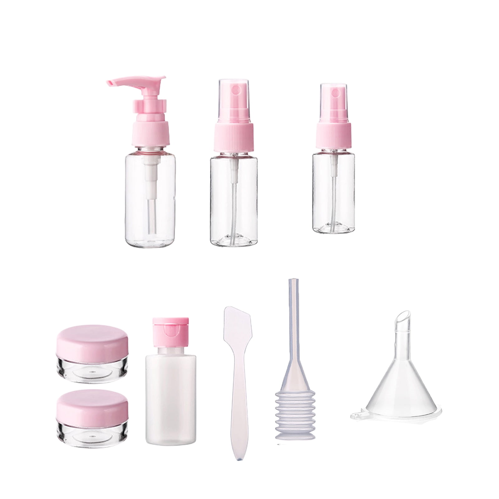 huanledash 11Pcs/Set Refillable Bottle with Funnel Dropper Spoon Label ...