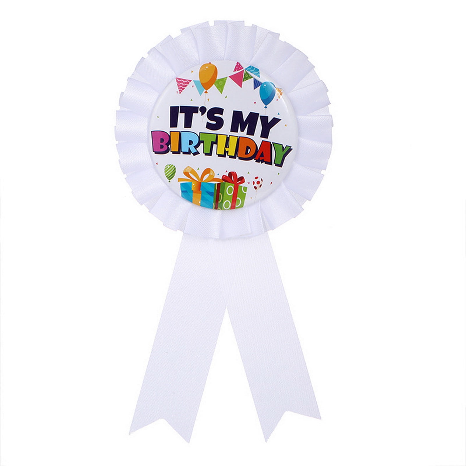huanledash Birthday Badge Adorable Creative Delicate Pattern Tinplate ...