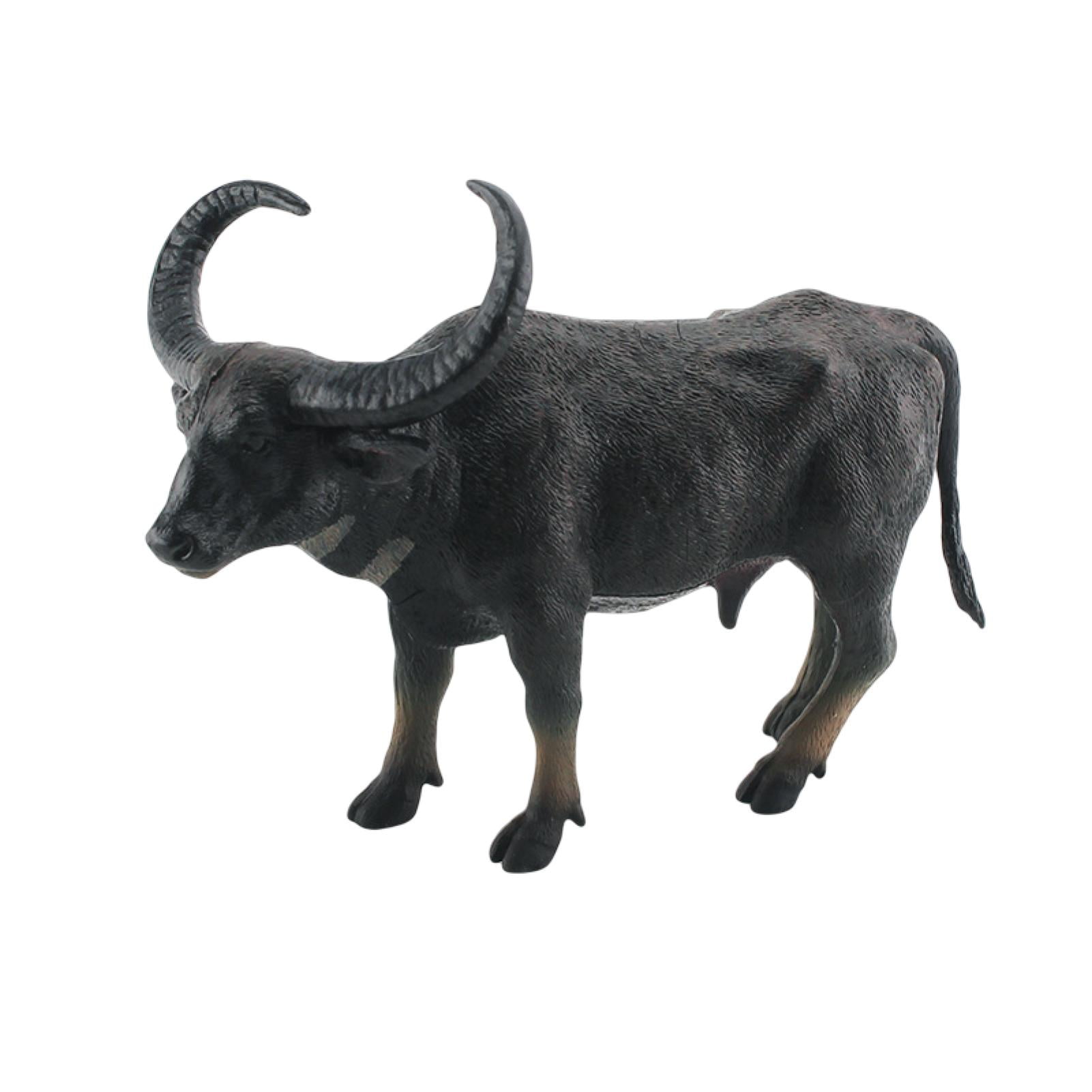 huanledash Cattle Figurine Realistic Water Buffalos Bull Cow Muskox ...