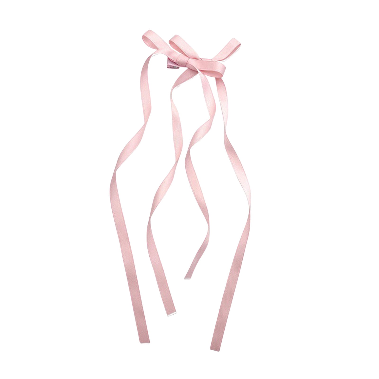 huanledash Girls Hair Ribbon Solid Color Anti-slip Bow-knot Double ...