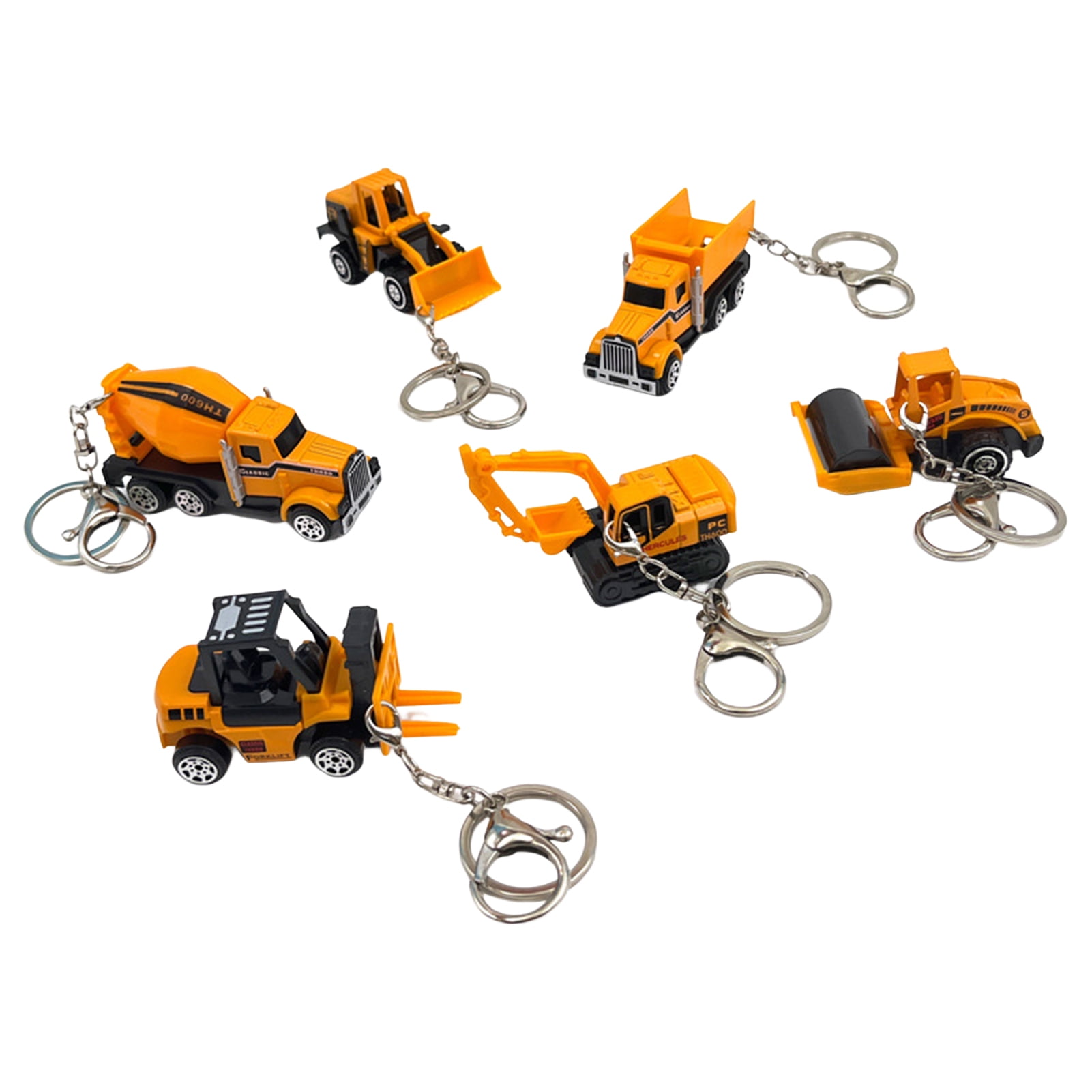 huanledash Mini Truck Keychain 1:64 Scale Construction Series Forklift ...