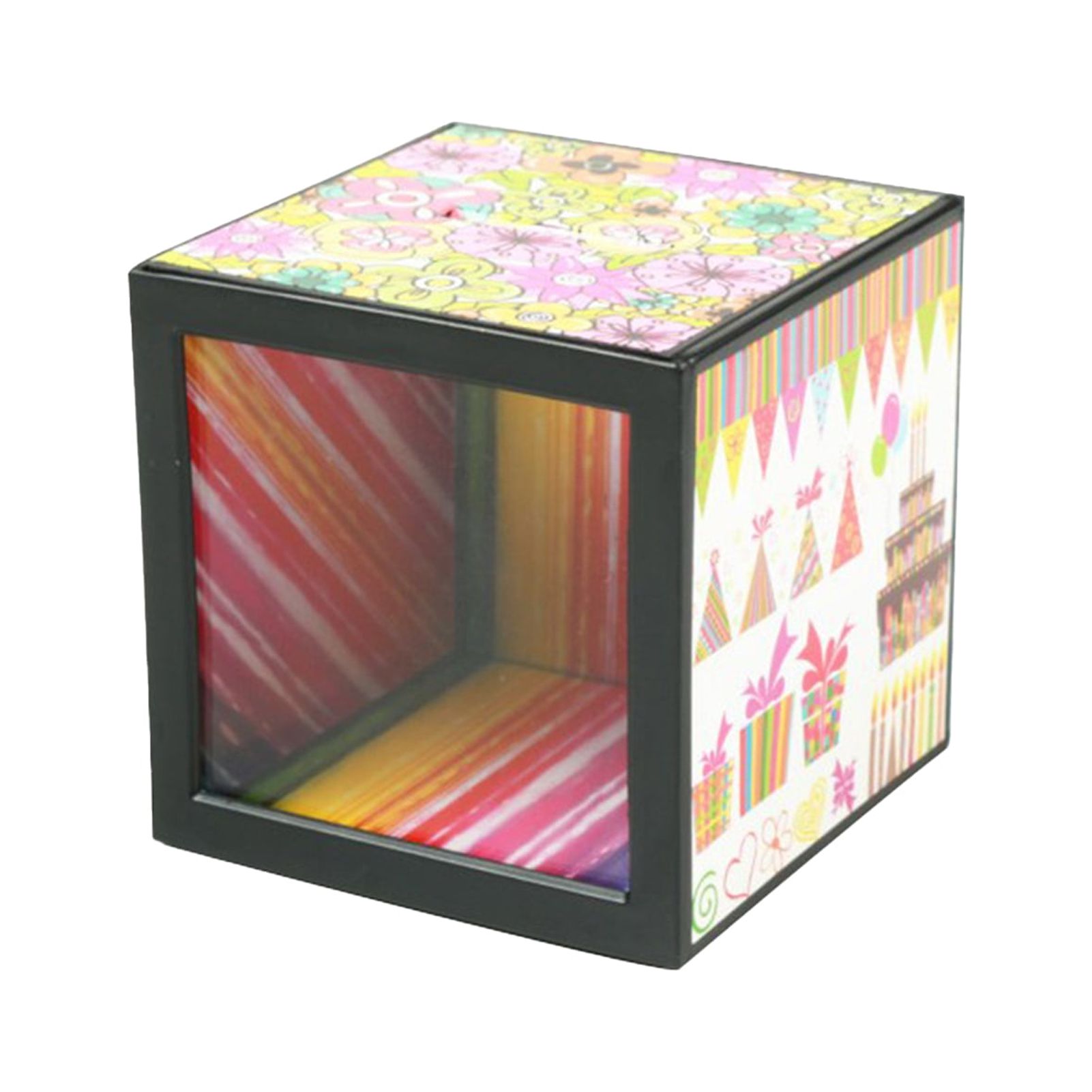 huanledash Piggy Bank Cube Rich Patterns Surprise Amazing Safe ...