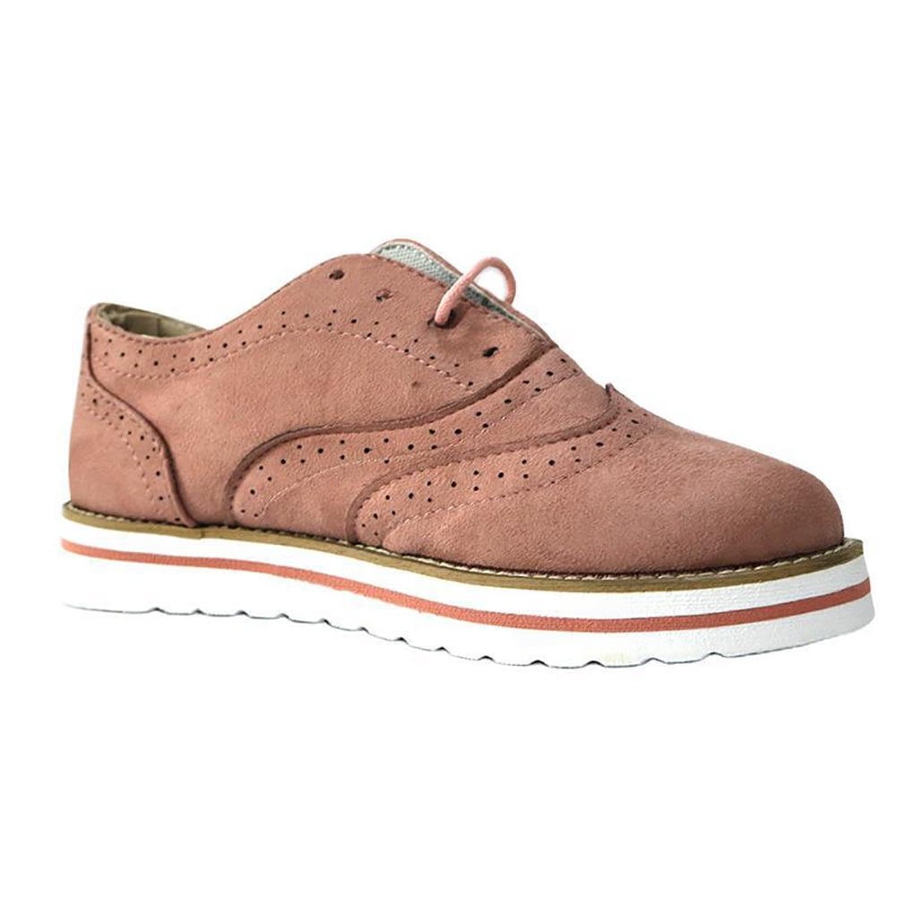 huanledash Women Anti Slip Adjustable Lace-up Wingtip Brogue Hollow ...
