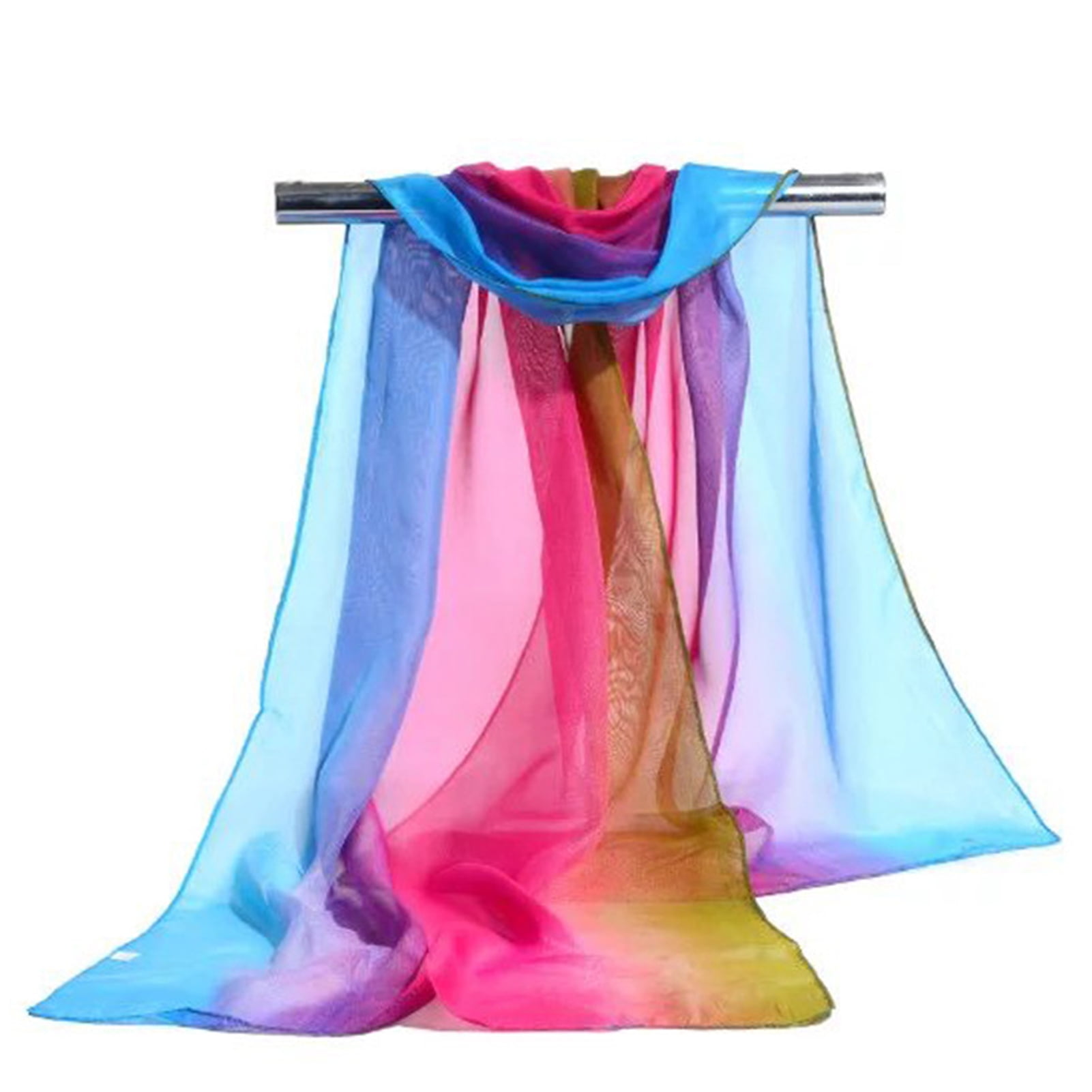 huanledash Women Summer Scarf Color Matching Thin Soft Breathable ...