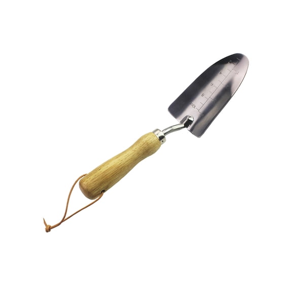 huayou 11.61 inch Stainless Steel Gardening Trowel, Wooden Handle ...
