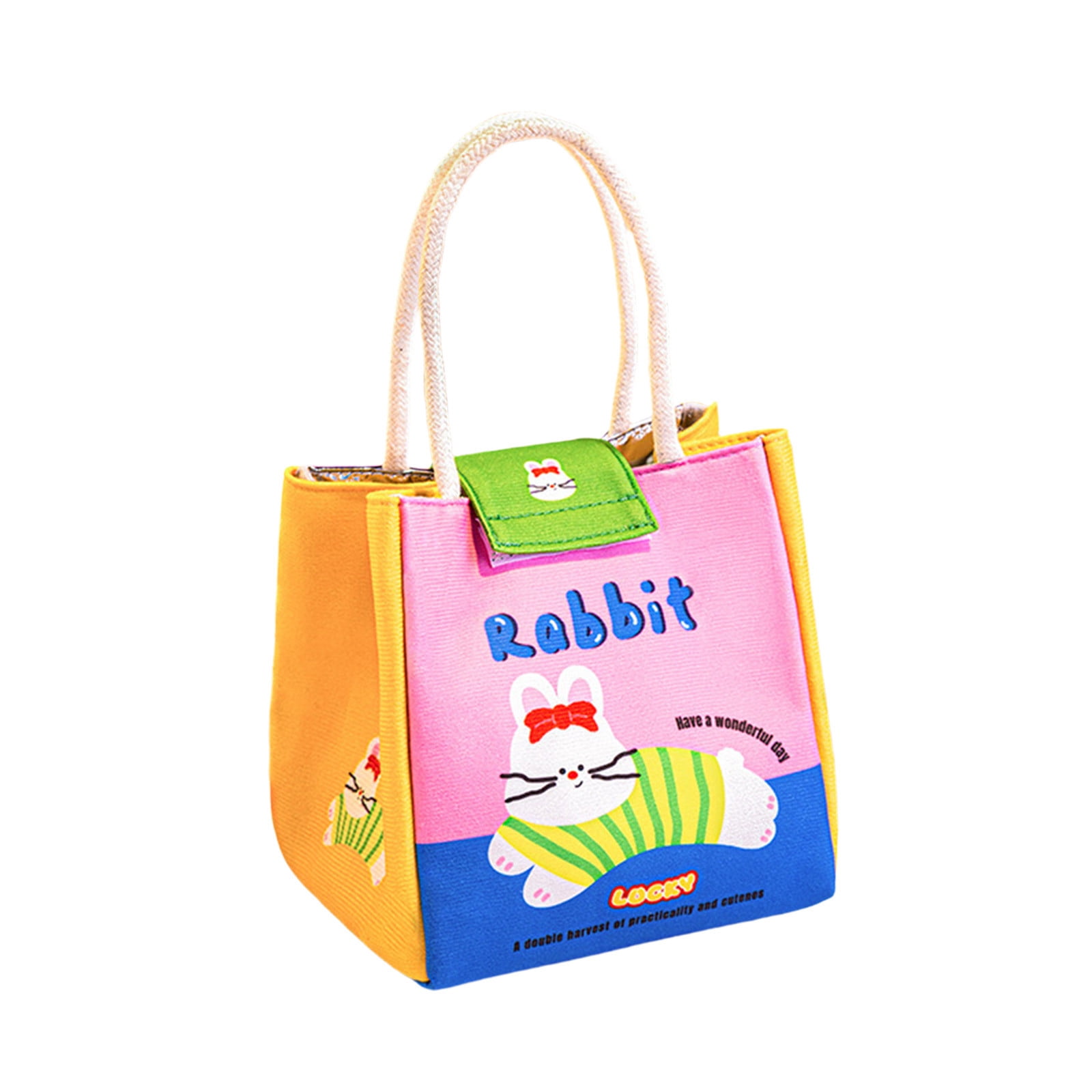 huayou Cartoon Lunch Handbag, Insulated Portable Bento Bag, Cute Prints ...