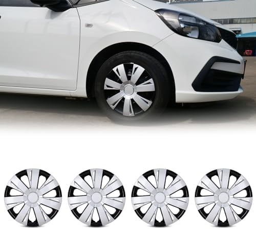 hubcaps wheel covers silver lacquer & black lacquer, 14 inch universal ...