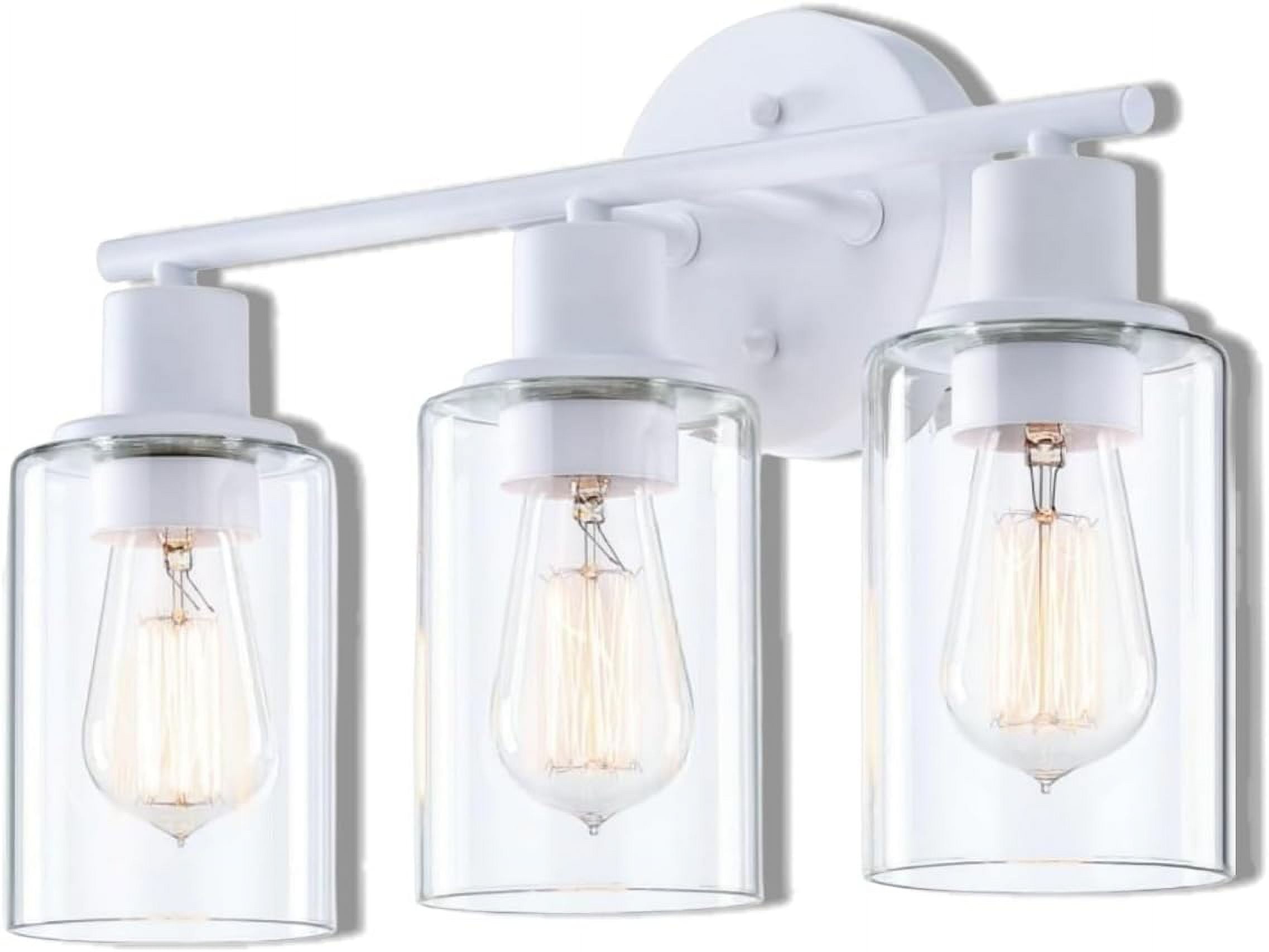 sdecl 2-Light Bathroom Vanity Light White Bathroom Light Fixture with ...