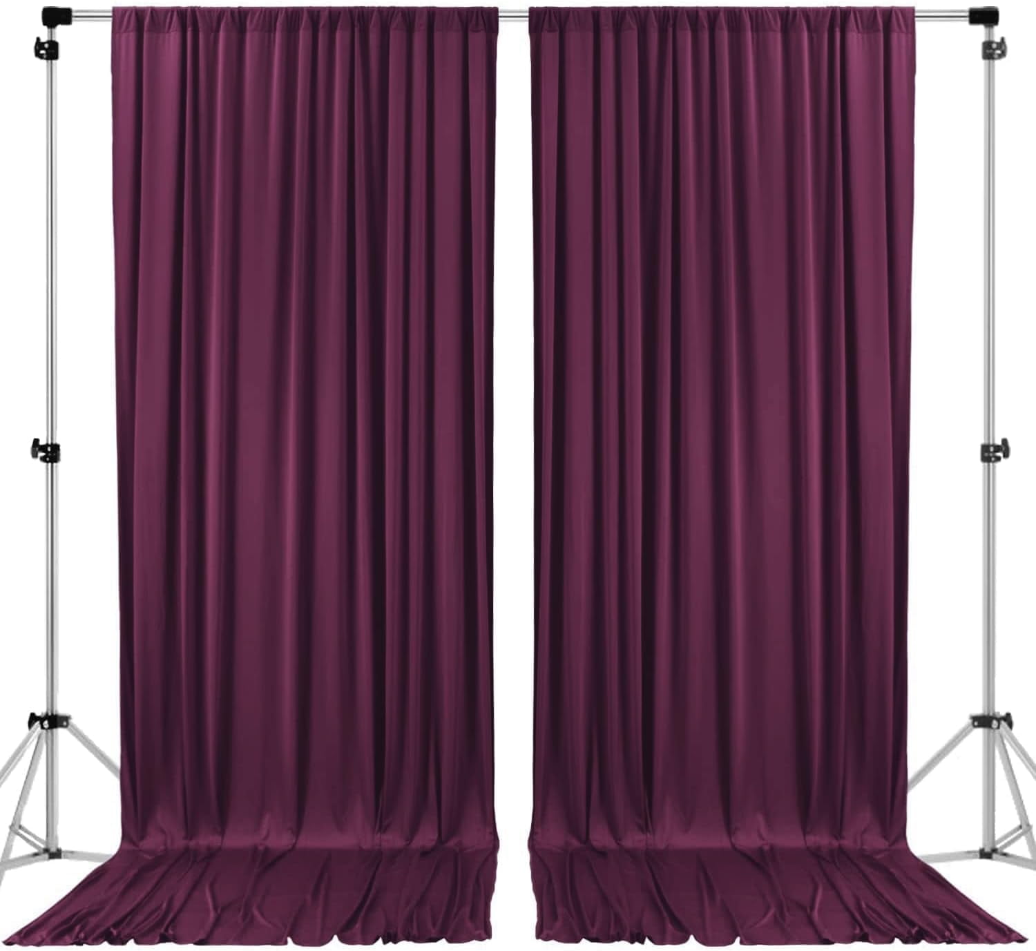 hujikou 10 feet x 10 feet IFR Polyester Backdrop Drapes Curtains Panels ...