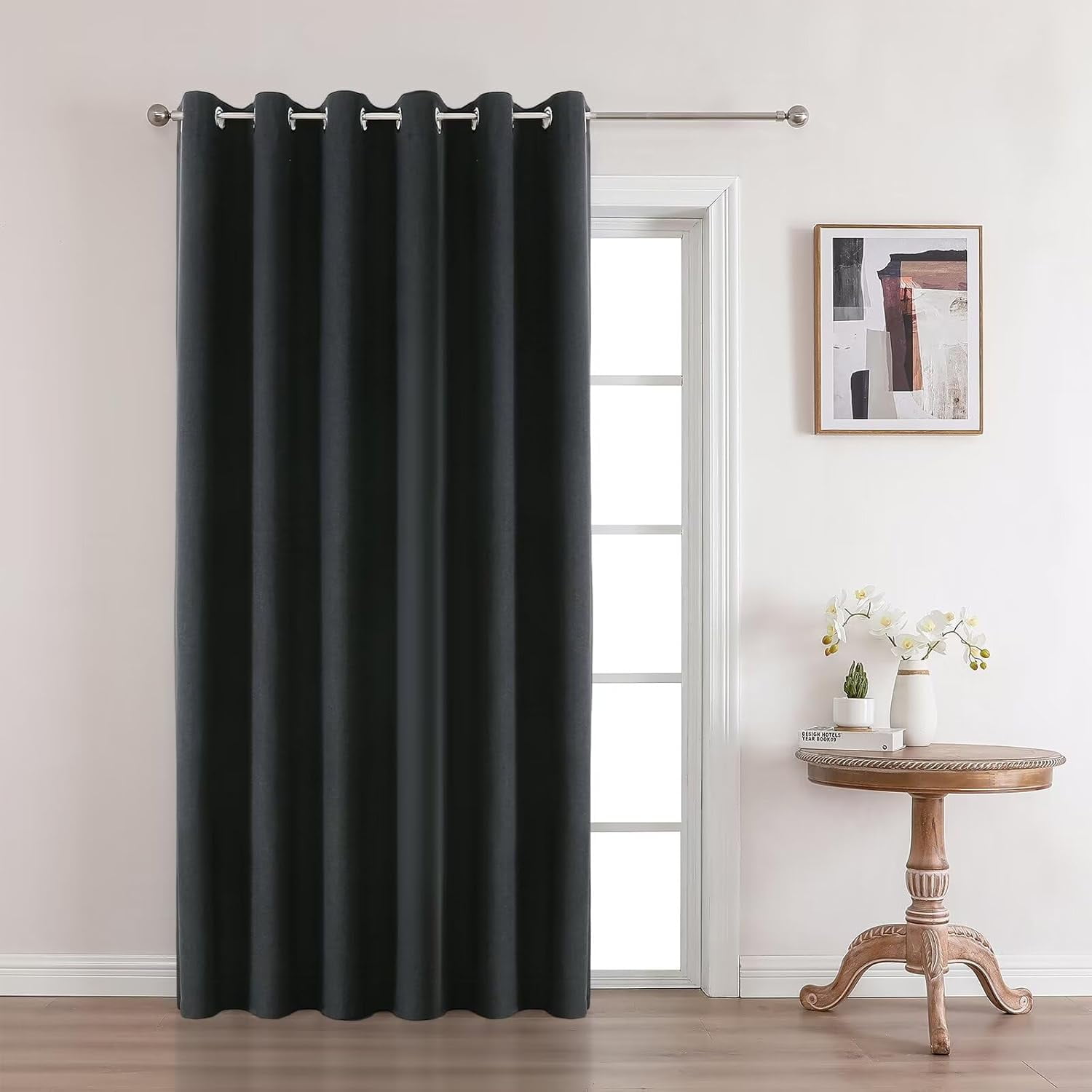 xufxs Blackout Curtains 84 Inches Long 2 Panels Burg Room Darkening ...