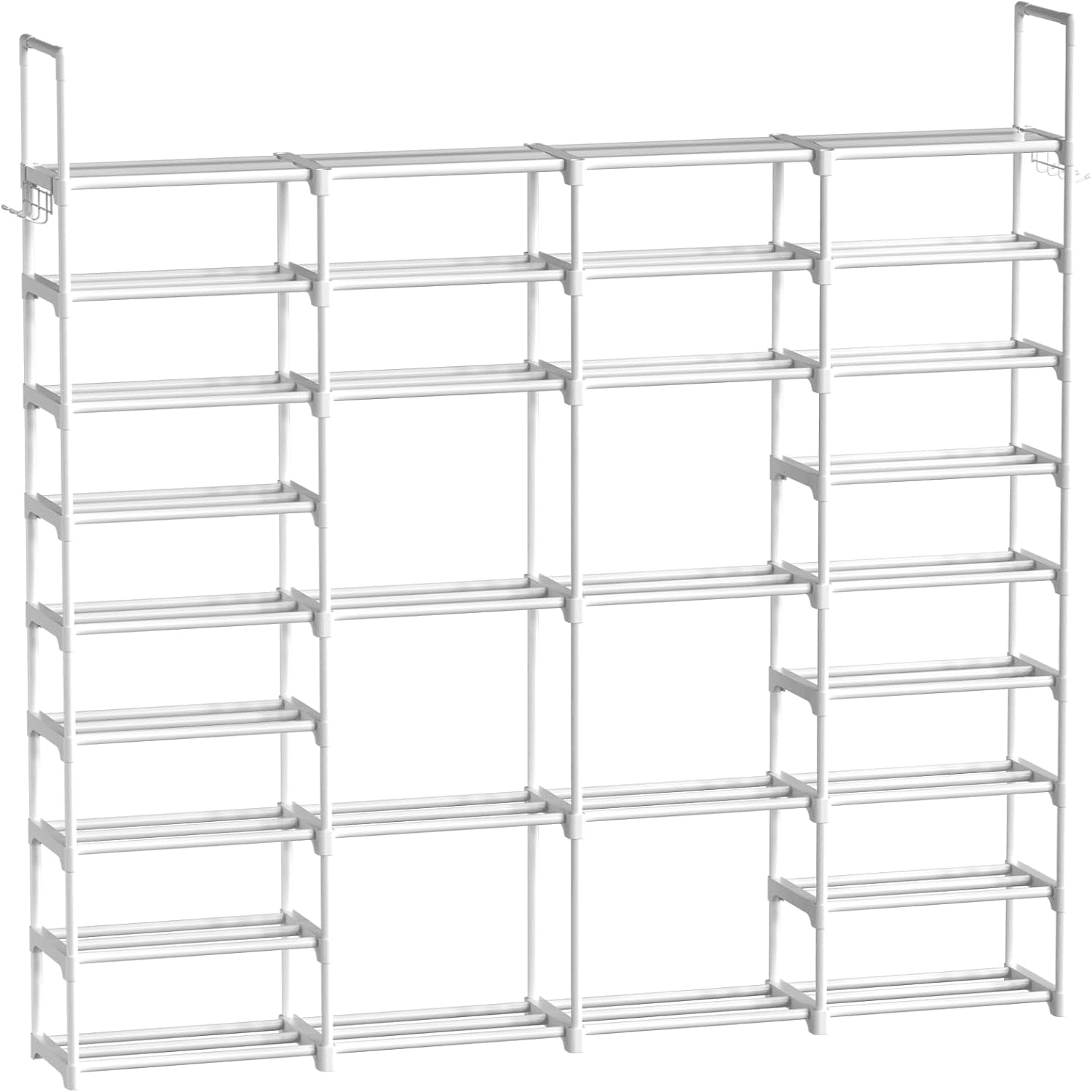 hujikou KFHDMCV 4 Row 9 Tiers Extra Large Shoe Rack 72-80 Pairs Big ...