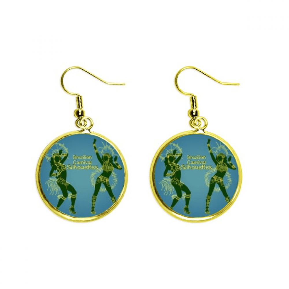 hula outline brazilian brazil cultural earring dangle en drop earring ...