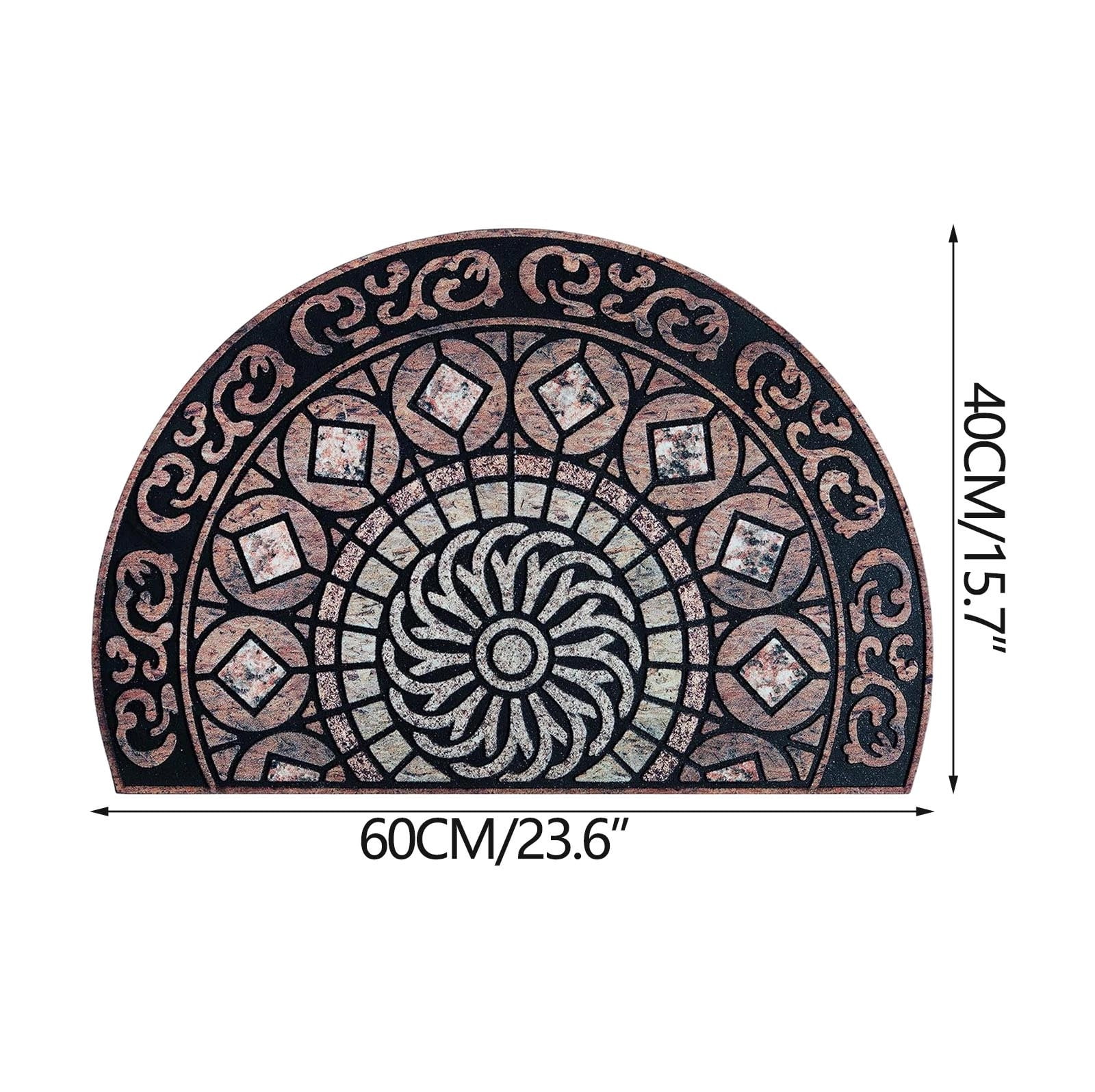 hulanddfd Bohemian-Style Stylish Front Door Mats, Crystal Velvet Semi ...