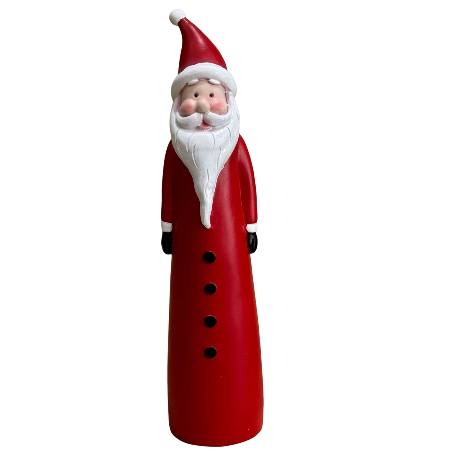 hulanddfd Christmas Santa Claus Figurine, 12.2in Resin Santa Statue ...
