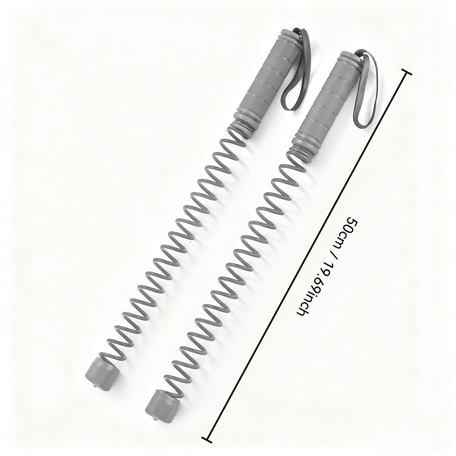 hulanddfd Cordless Combats Rope 2-Pack, Gray 19.69in Portable Ropeless ...