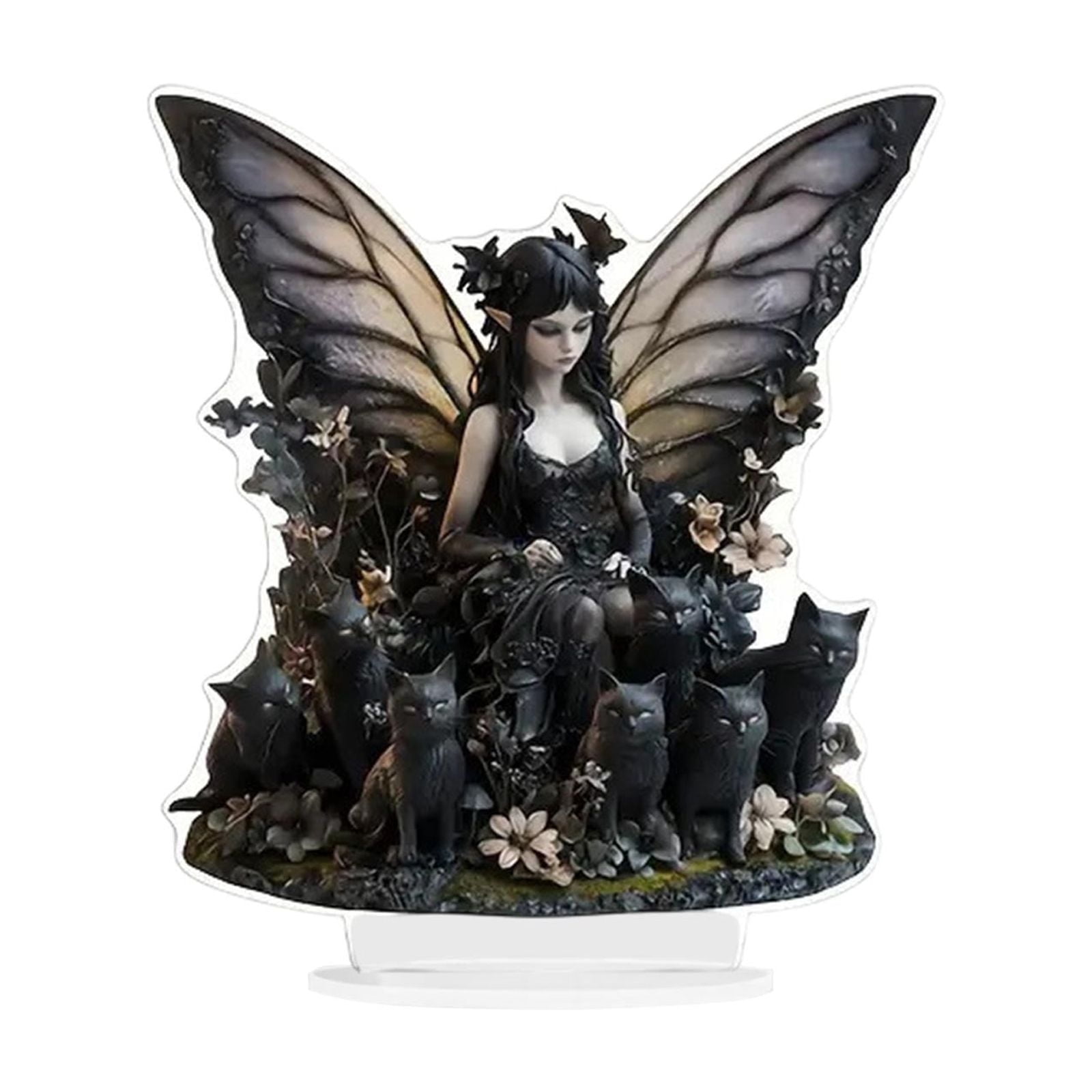 hulanddfd Exquisite Fairy Tabletop Figurine Decorations, 2D Flat ...