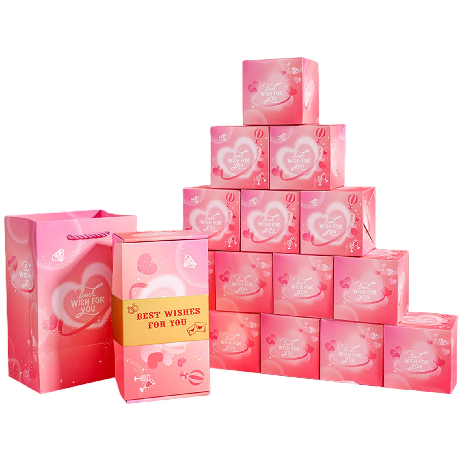 hulanddfd Happy Valentine's Day Surprise Box for Cash, Pink Exploding ...