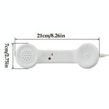 hulanddfd Vintage Phone Handset, White 8.26x2.75in Wiresd Type-C ...