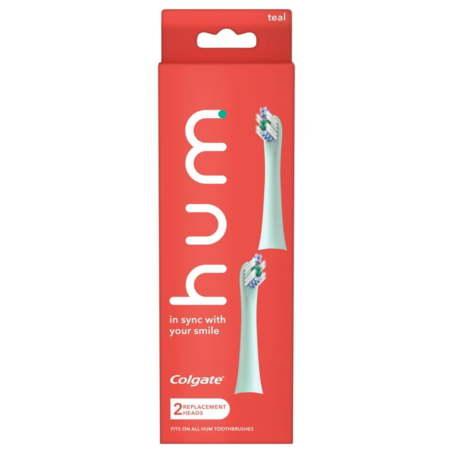 Colgate Hum Adult Clean Tooth Bristles, Replacement Toothbrush Heads ...