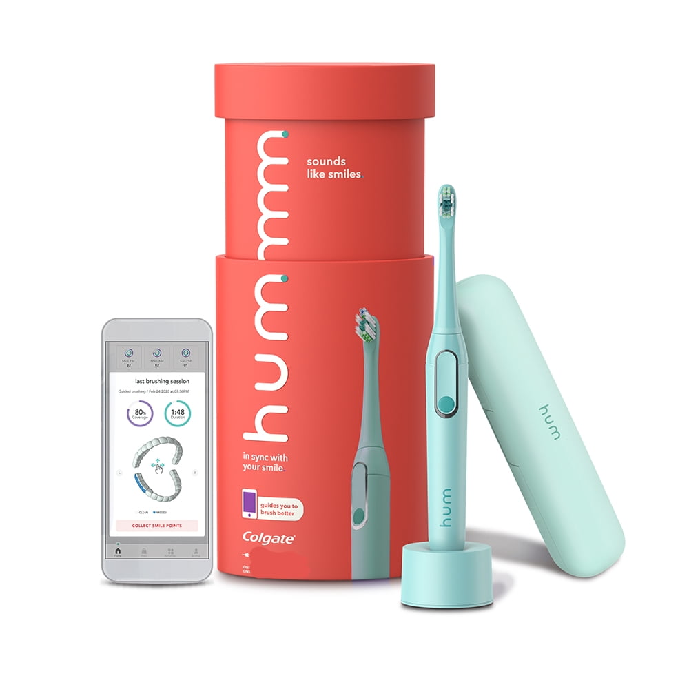 Colgate Hum Adult Soft Bristle Smart Electric Toothbrush, Rechargeable ...